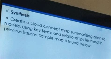 V Synthesis Create A Cloud Concept Map StudyX