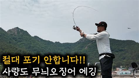 6월 초 사량도 무늬오징어 에깅 현 상황과 수중 영상을 담았습니다 Youtube