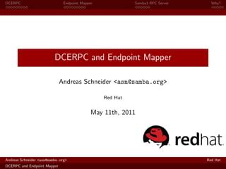 Dcerpc And Endpoint Mapper Pdf Cloud Computing Internet
