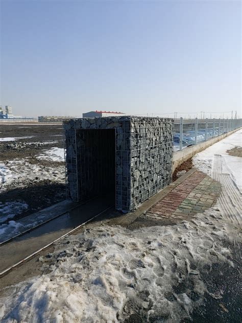 공장 출입문 및 담장 개비온 시공 시공사례 주 어반데코산업 개비온top