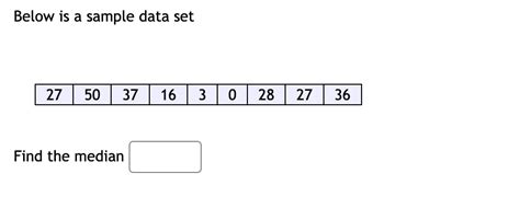 solved here is a sample data set a find the smallest