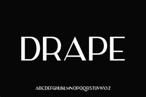 Premium Vector Display Alphabet Font Vector Suitable For Headline Logotype Poster Design And