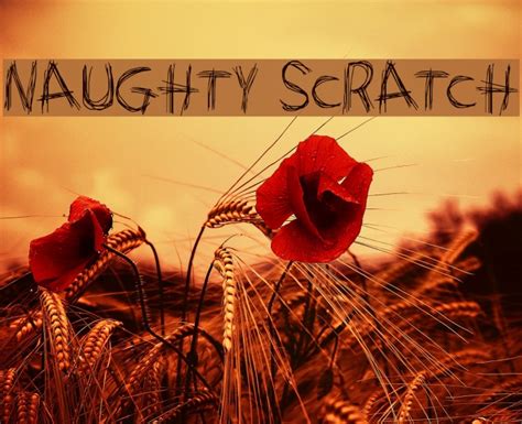Naughty Scratch Font FFonts Net