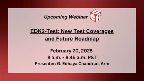 Edk2 Test New Test Coverages And Future Roadmap
