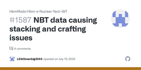 nbt data causing stacking and crafting issues · issue 1587 · hbmmods