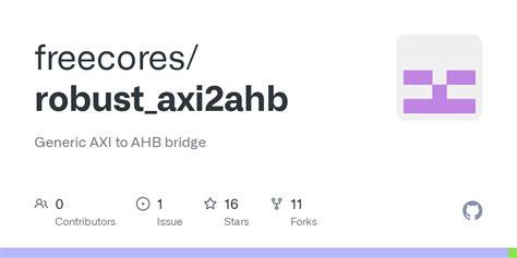 GitHub Freecores Robust Axi Ahb Generic AXI To AHB Bridge