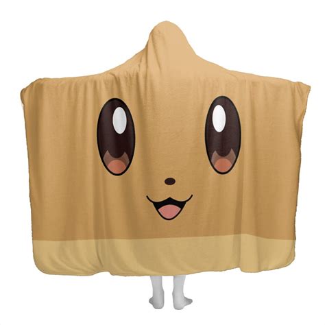Eevee Pokemon Hooded Blanket Otaku Treasure
