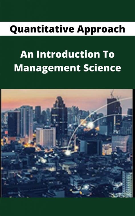 An Introduction To Management Science - Quantitative Approach | KILOCOURSE