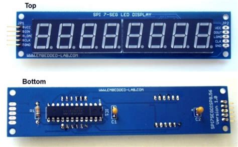 Introducing A New Serial SPI 8 Digit Seven Segment LED Display Module Using MAX7219 Embedded Lab