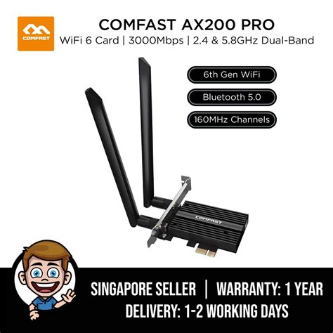 COMFAST AX WiFi Card Mhz For PC Bluetooth PCIE WiFi Card Mbps Dual Band