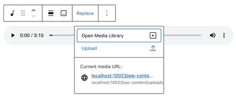 Audio Block Documentation WordPress Org
