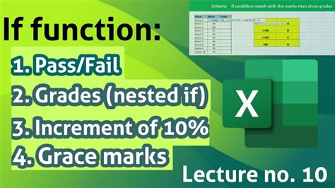 If Function In Excel Nested If In Excel Passfail Function Excel