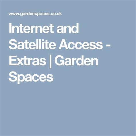 Internet And Satellite Access Extras