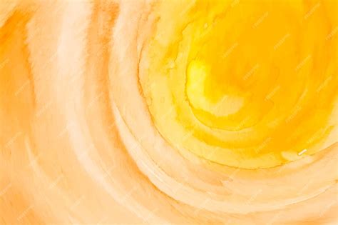 수채화 오렌지와 노란색 배경 무료 벡터