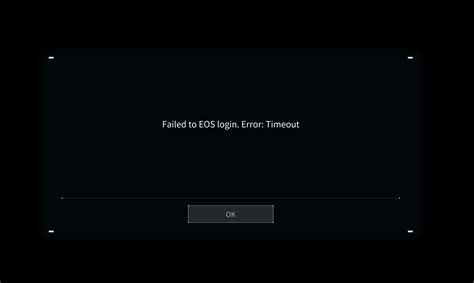 Failed To Eos Login Error Timeout Rpalworld