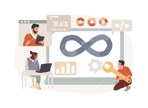 Premium Vector Software Development Team Isolated Concept Vector Illustration Remote Teamwork