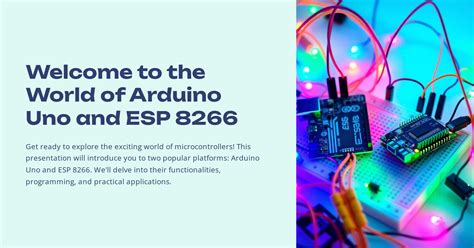 Welcome To The World Of Arduino Uno And Esp 8266