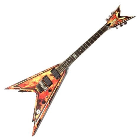 Dean Razorback V 255 Electric Guitar Explosion Wcase At Gear4music