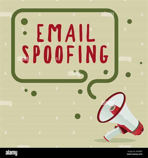 Sign Displaying Email Spoofing Business Concept Secure The Access And