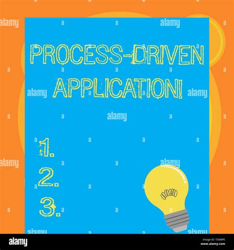 Writing Note Showing Process Driven Application Business Concept For Workflow Engine Where