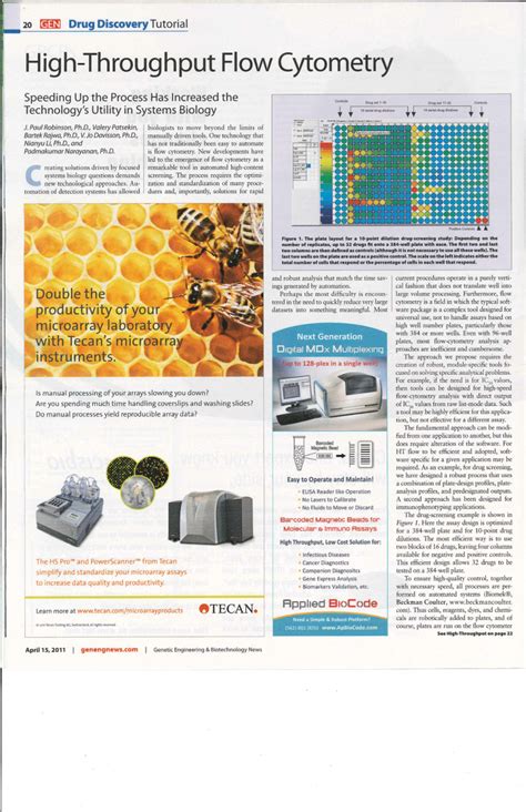 pdf high throughput flow cytometry speeding up the process has increased the technology s