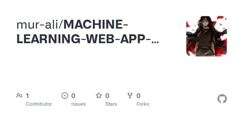 Github Mur Alimachine Learning Web App With Streamlit And Python