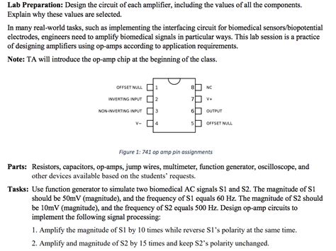 Solved Lab Preparation Design The Circuit Of Each Chegg