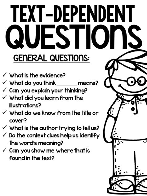 Text Dependent Questions Worksheet Ivuyteq