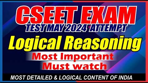logical reasoning cseet revision test by rohit sir cs nkj cs