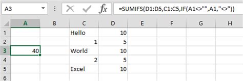 How To Define Excel Sumifs Criteria Considering Any Text And Numbers