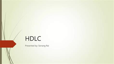 hdlc high level data link control pptx computer networking computing