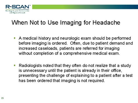 Imaging For Uncomplicated Headache When To Image Based
