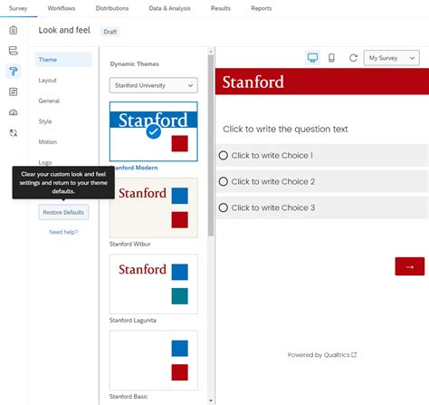 Accessible Qualtrics Dynamic Themes University IT