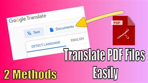 How Can I Translate My PDF Files To Any Language Easy 2 Methods YouTube