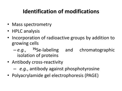 Post Translational Modifications Of Protein Pptx