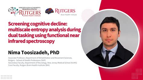 Screening Cognitive Decline Multiscale Entropy Analysis During Dual Tasking Using Functional