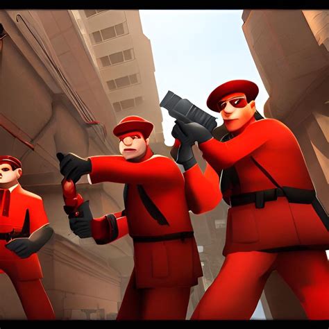 neural generated team fortress 2 red engineer in cartoon artstyle r tf2