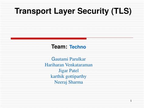 Ppt Transport Layer Security Tls Powerpoint Presentation Free Download Id9181897