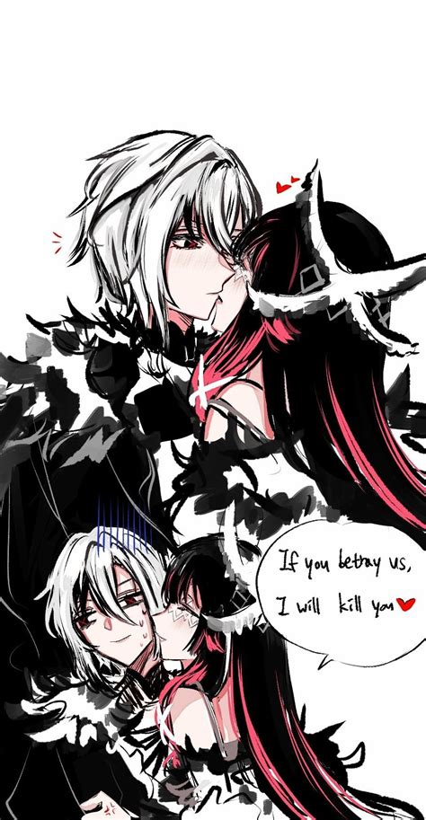 Arlecchino X Columbina Anime Girlxgirl Anime Character Design Character Art