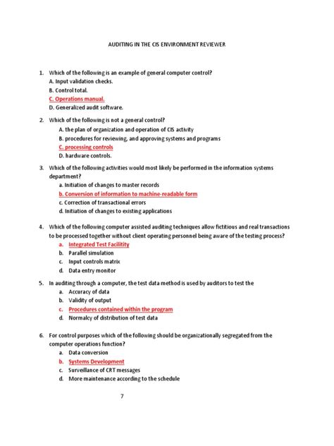 Auditing In The Cis Environment Reviewer Pdf Audit Payroll