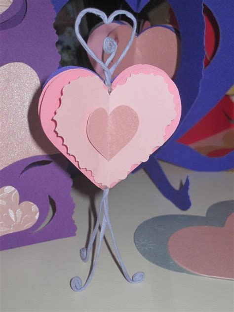 Ръчно изработени картички Свети Валентин време за вино ЛЮБОВ и безброй влюбени сърца