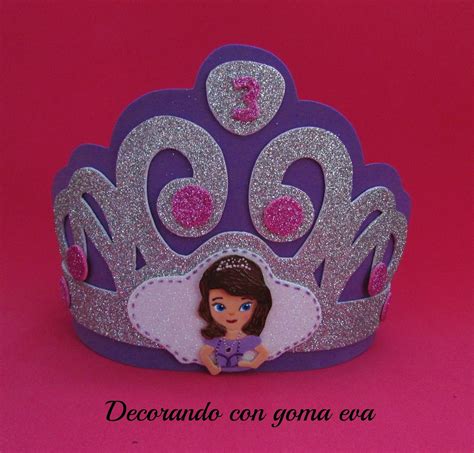 Decorando Con Goma Eva Corona De Cumpleaños Princesa Sofía