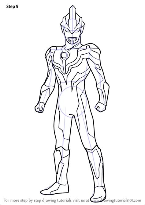 How To Draw Ultraman Ginga Ultraman Step By Step