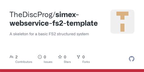 Github Thediscprogsimex Webservice Fs2 Template A Skeleton For A Basic Fs2 Structured System