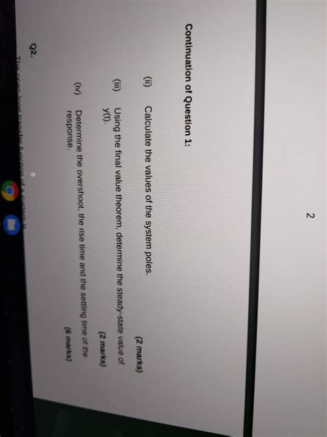 Solved Q A Use Laplace Transforms To Find The Response Of Chegg