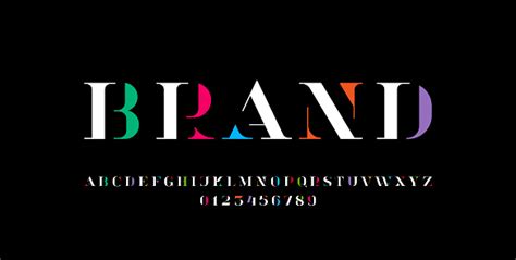 알파벳 디자인 장식 글꼴 클래식 레터링 세리프 문자와 숫자 벡터 일러스트 레이 션 10eps 알파벳에 대한 스톡 벡터 아트 및 기타 이미지 Istock