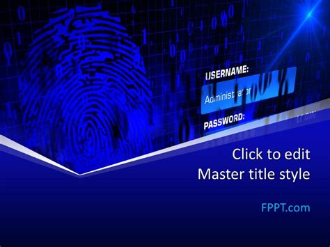 Free Authentication PowerPoint Template Free PowerPoint Templates