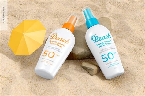 Sunscreen Spray Mockup Psd High Quality Free Psd Templates For