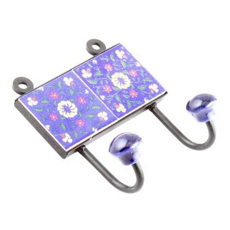 Multicolor Screw In Decorative Ceramic Tiles Wall Hook At Rs 160 Piece In New Delhi
