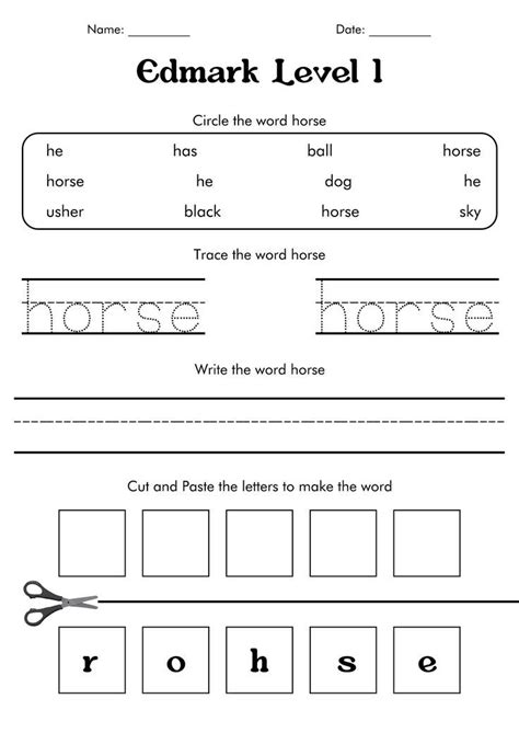 Edmark Worksheets Level Artofit